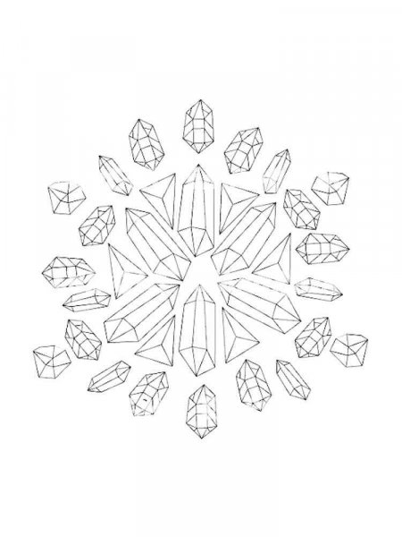 Crystal coloring pages