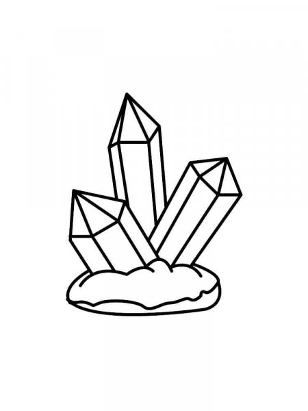 Crystal coloring pages