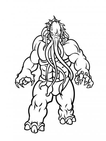 Cthulhu coloring pages