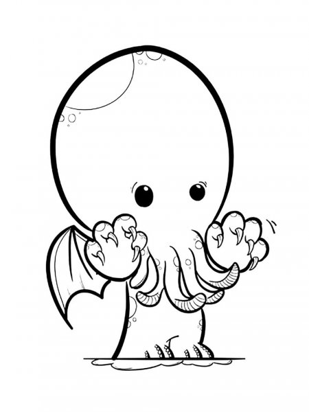 Cthulhu coloring pages