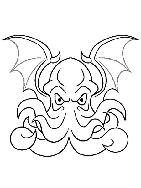 Cthulhu coloring pages