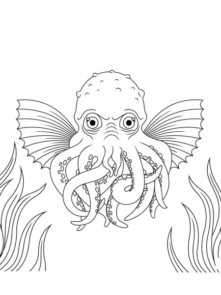 Cthulhu coloring pages