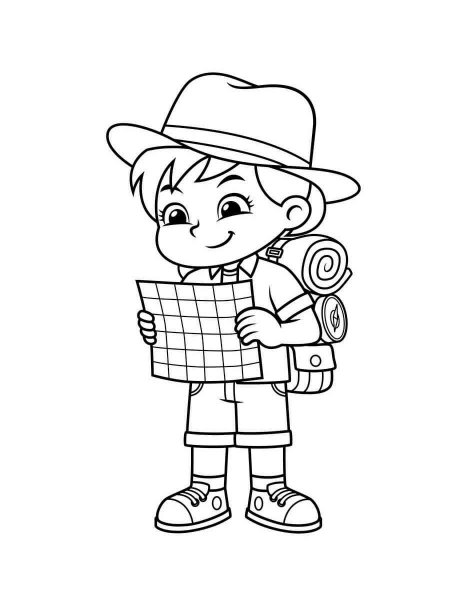 Cub Scout coloring page - Free printable