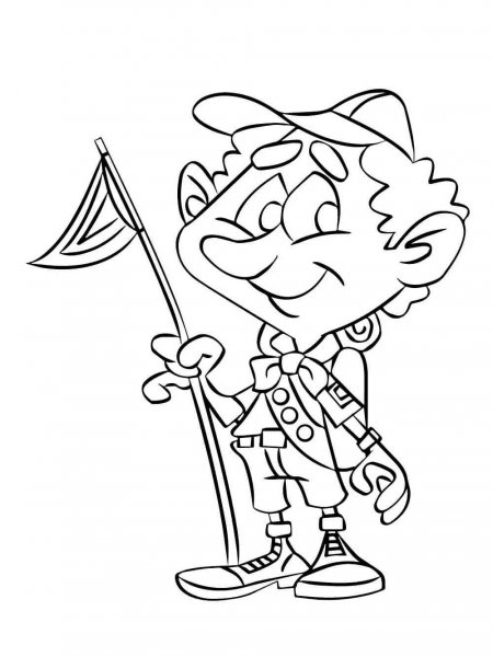 Cub Scout coloring page - Free printable
