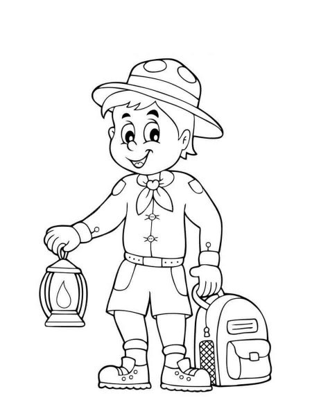 Cub Scout coloring page - Free printable