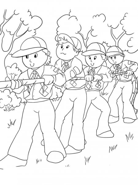 Cub Scout coloring page - Free printable