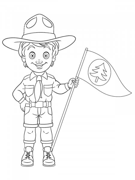 Cub Scout coloring page - Free printable