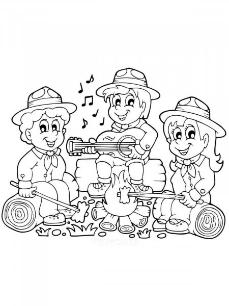 Cub Scout coloring page - Free printable
