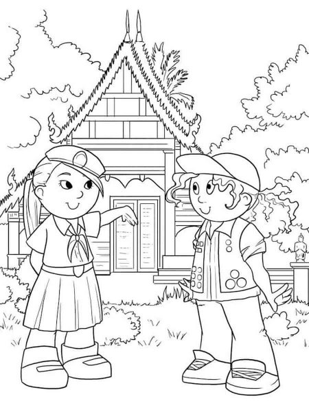 Cub Scout coloring page - Free printable