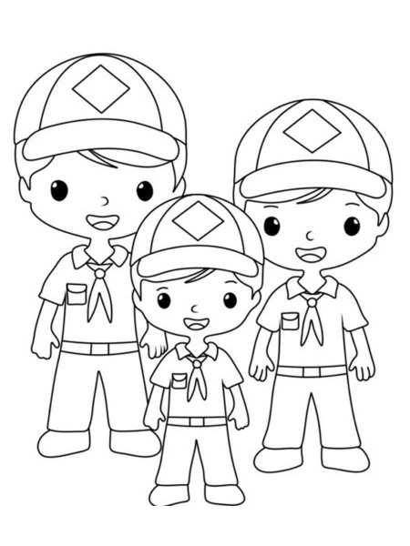 Cub Scout coloring page - Free printable