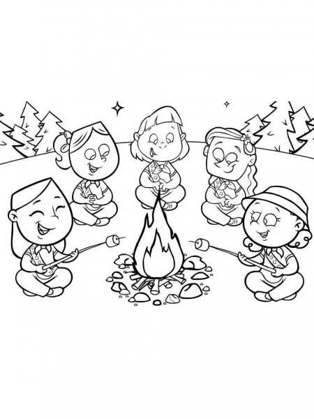 Cub Scout coloring page - Free printable