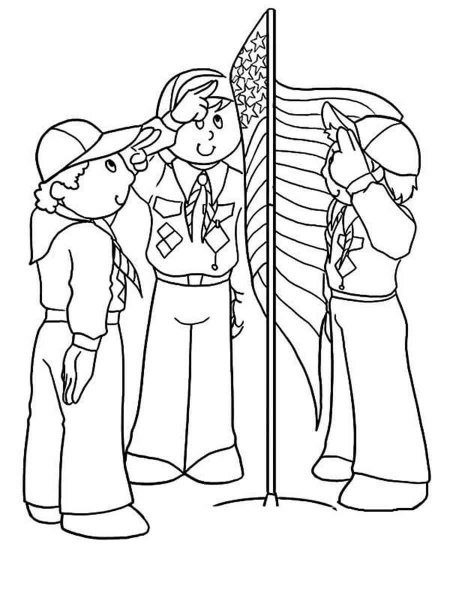 Cub Scout coloring page - Free printable