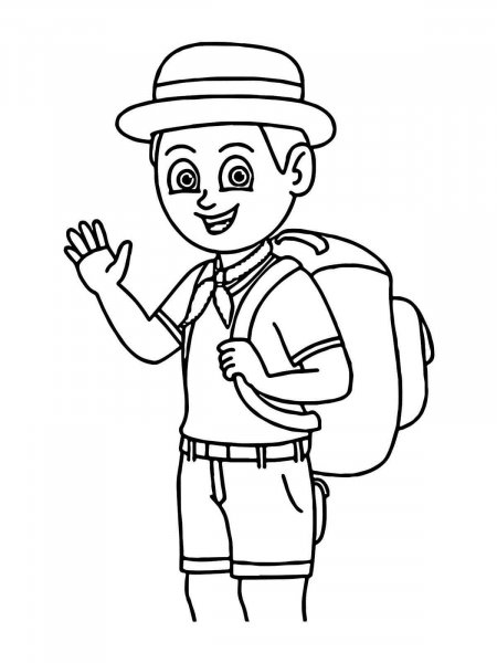 Cub Scout coloring page - Free printable