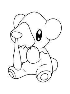 Cubchoo Pokemon coloring pages - Free Printable