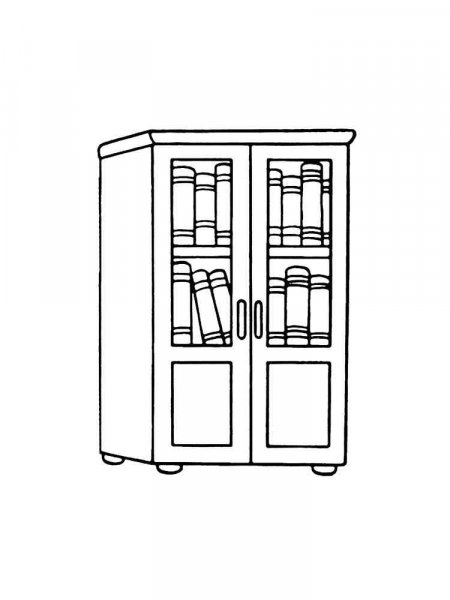 Cupboard coloring pages