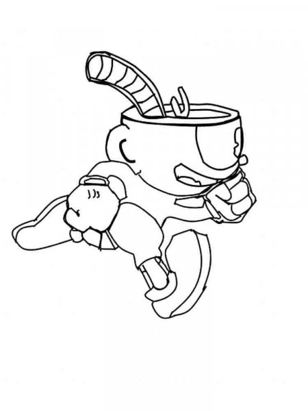 Cuphead coloring pages