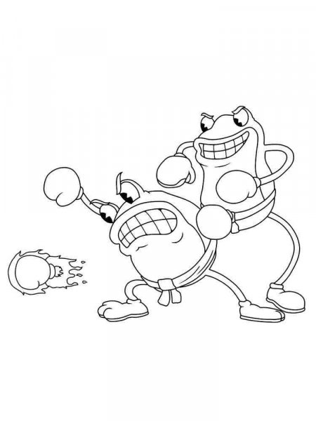 Cuphead coloring pages