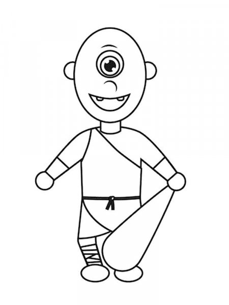 Cyclops coloring pages