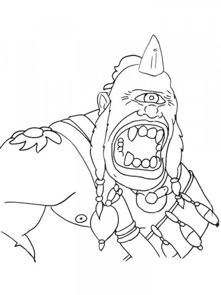 Cyclops coloring pages