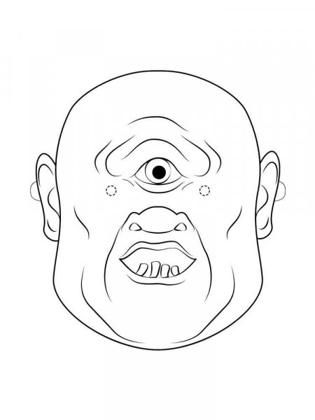Cyclops coloring pages