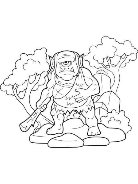 Cyclops coloring pages