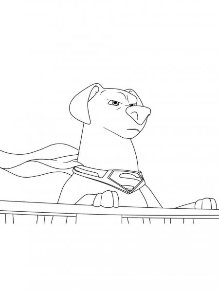 DC League of Super-Pets coloring pages