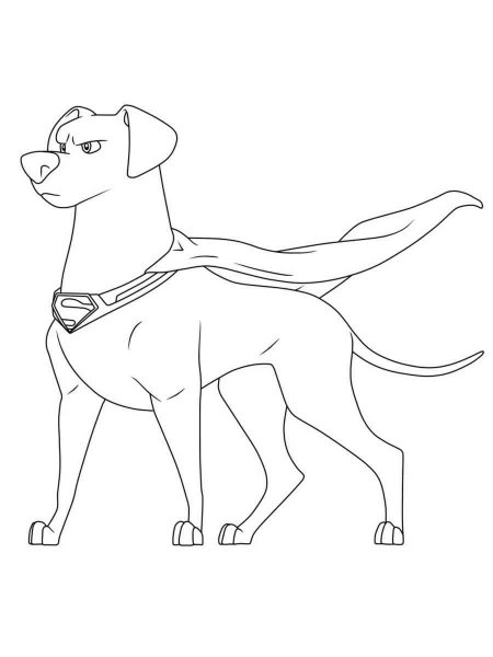 DC League of Super-Pets coloring pages
