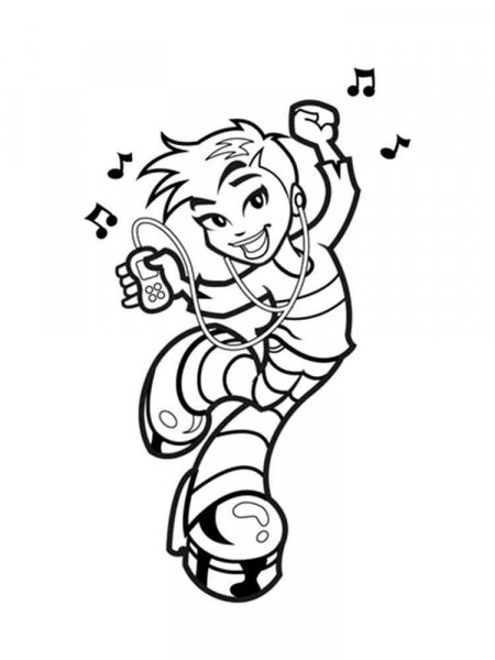 Dancing coloring pages