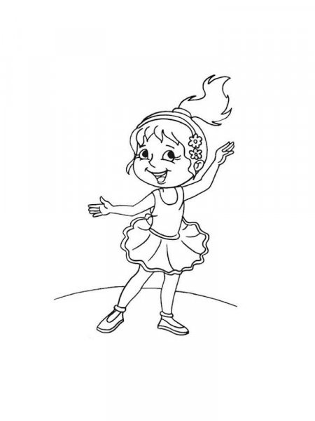 Dancing coloring pages