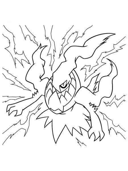 Darkrai Pokemon coloring pages - Free Printable