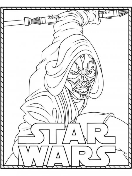 Darth Maul coloring pages