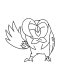Dartrix Pokemon coloring pages - Free Printable