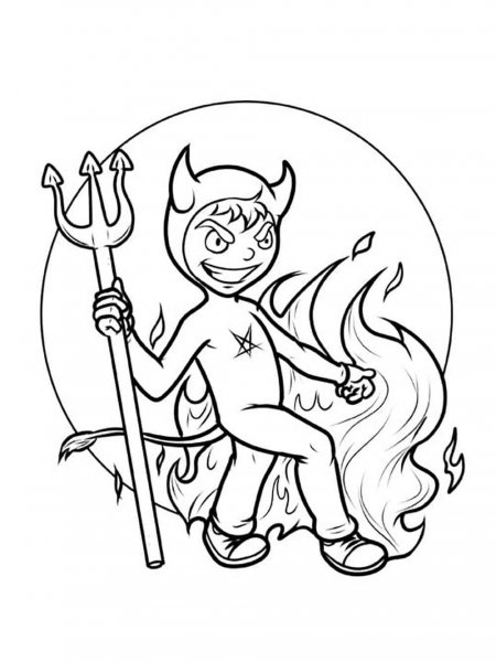 Demons coloring pages