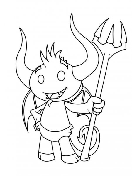 Demons coloring pages