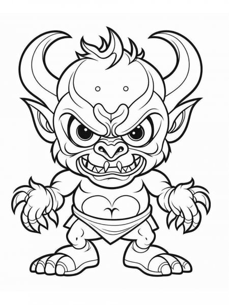 Demons coloring pages