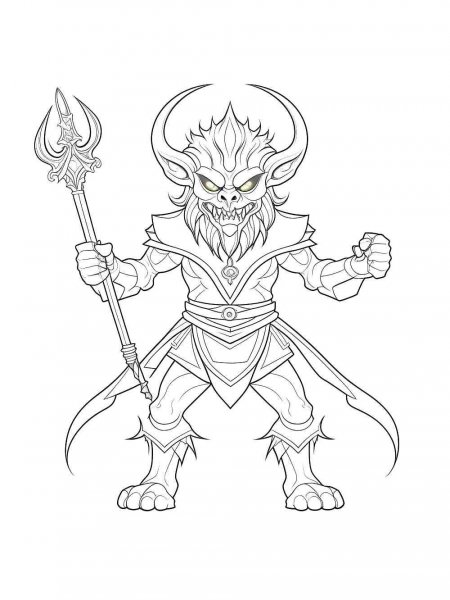 Demons coloring pages