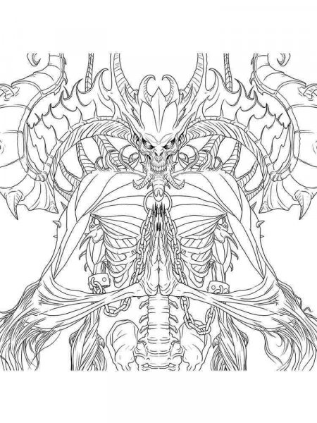 Demons coloring pages