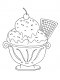 Dessert coloring pages