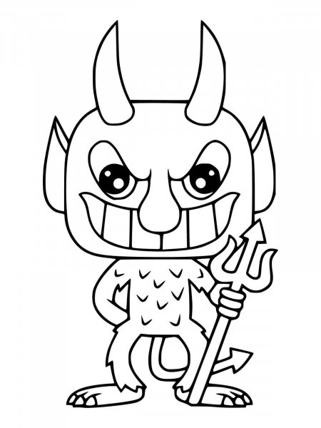 Devil coloring pages