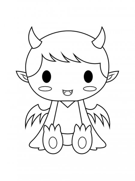 Devil coloring pages