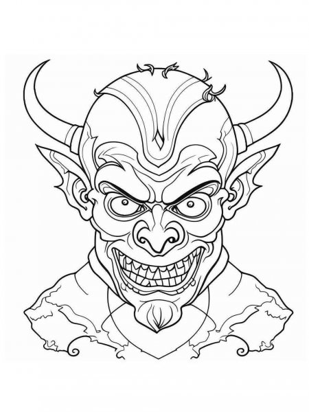 Devil coloring pages