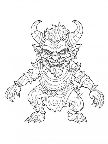 Devil coloring pages