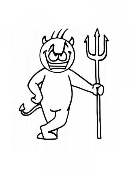 Devil coloring pages