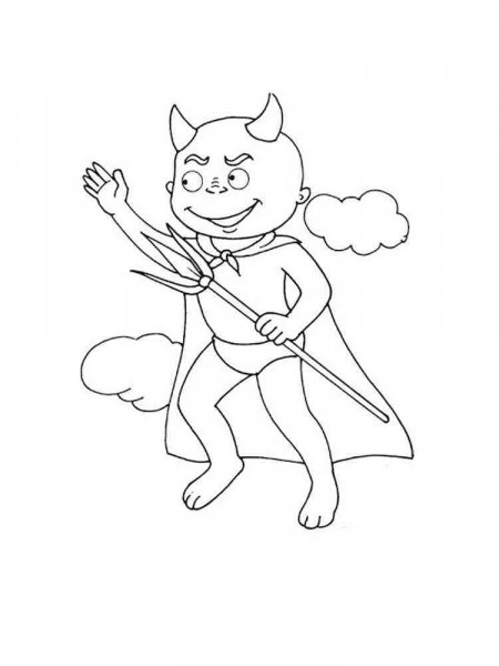 Devil coloring pages