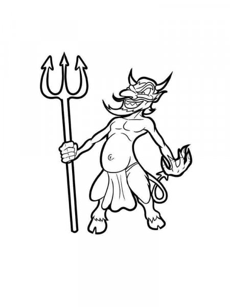 Devil coloring pages