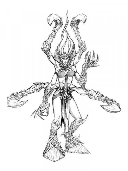 Diablo coloring pages