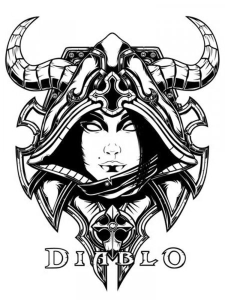 Diablo coloring pages