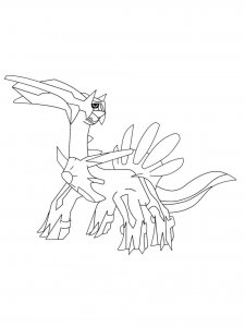 Pokemon Dialga coloring pages - Free Printable