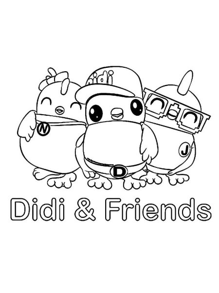 Didi and Friends coloring pages