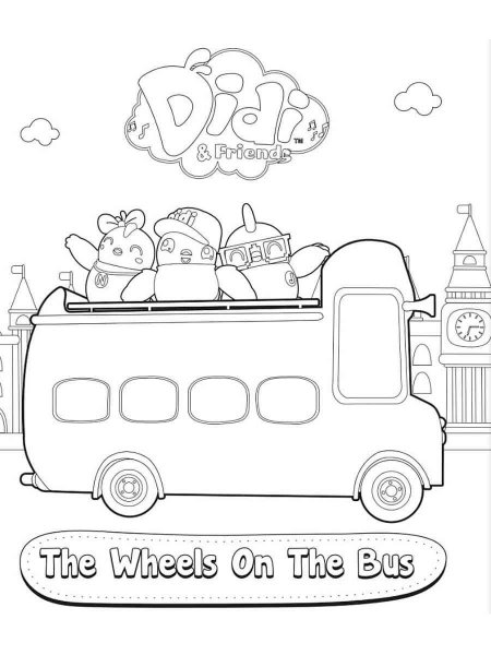 Didi and Friends coloring pages